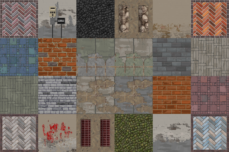 900+ Pixel Art Texture - 256x256 by FlakDeau