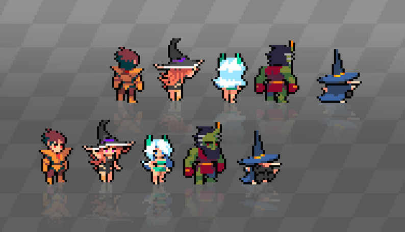 [RPG CLASSIC] 5 A-RPG Characters by Noiracide