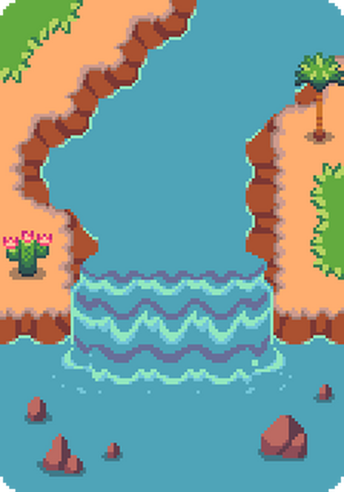 v1.6 - Waterfall - RPG desert pack by Franuka