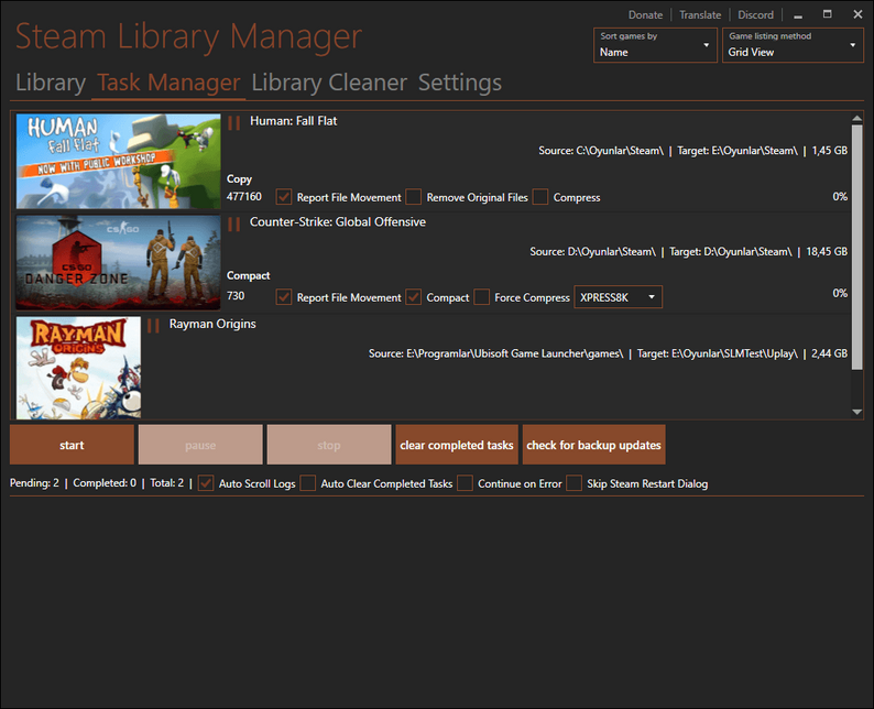 Steam Library Manager by RevoLand