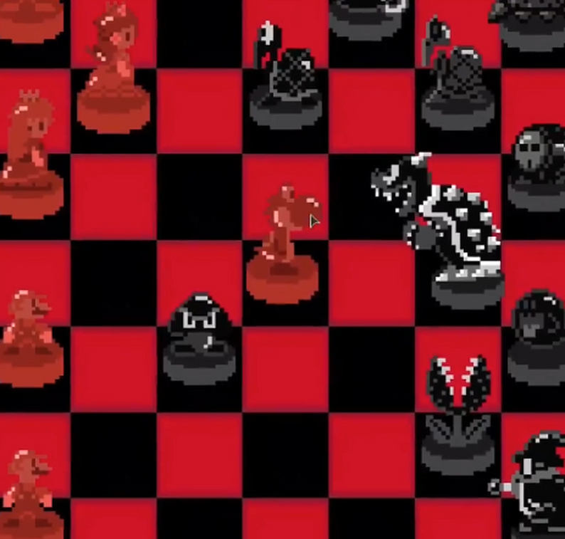 Checkers with Mario Physics by Rising Retro