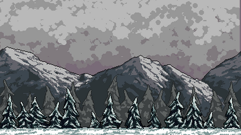 Parallax Backgrounds: Snowy Mountains by Admurin
