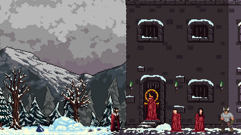 Parallax Backgrounds: Snowy Mountains by Admurin