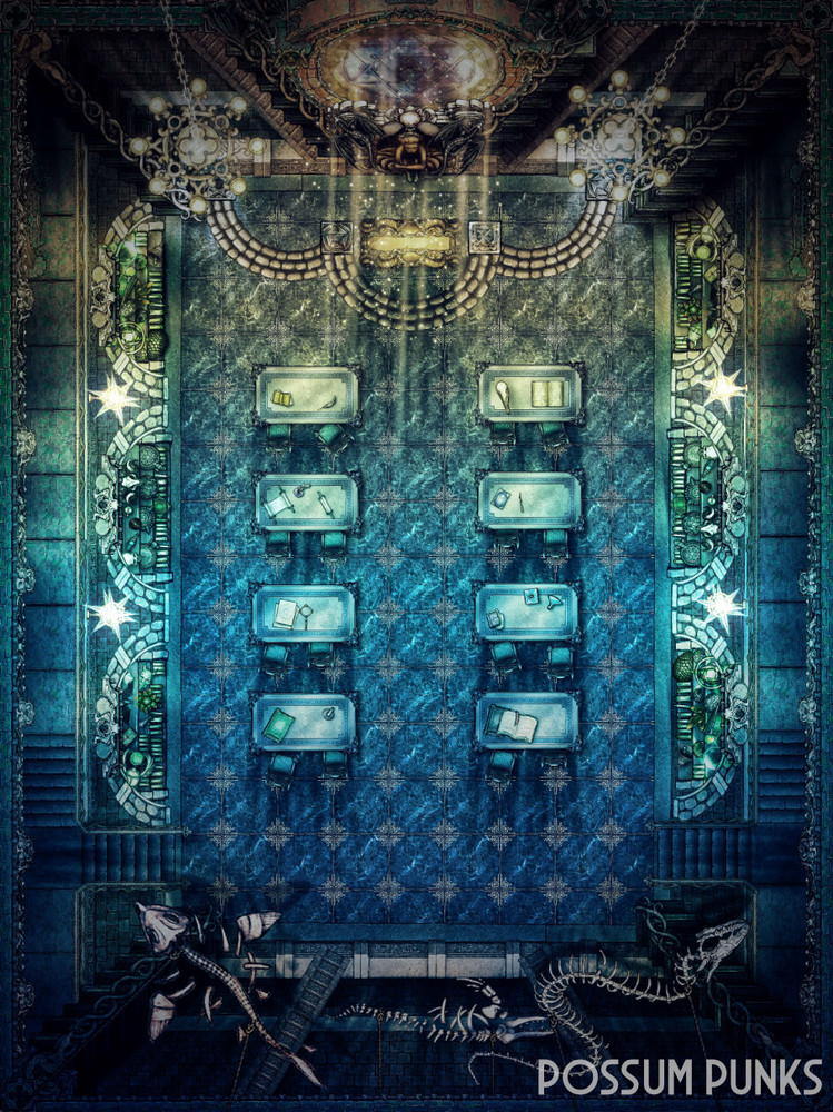 Dark Academia TTRPG Battlemaps by PossumPunks