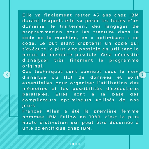 Frances Allen by Portraits de femmes scientifiques