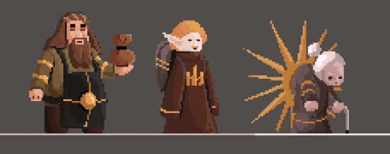 5 NPCs Idle and talk by CharmedWheat