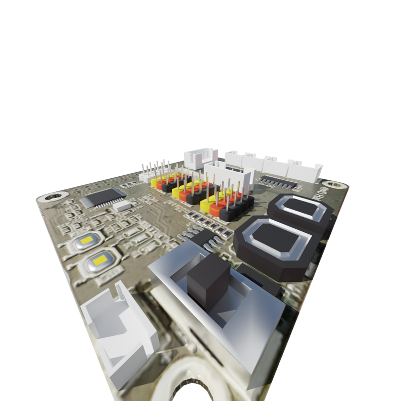 4wd module for Raspberry pi (3d model) by b._.render