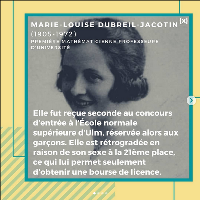 Marie-Louise Dubreil-Jacotin by Portraits de femmes scientifiques