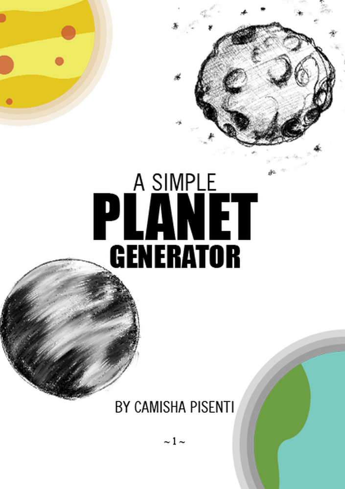 A Simple Planet Generator by ChromaGlitch