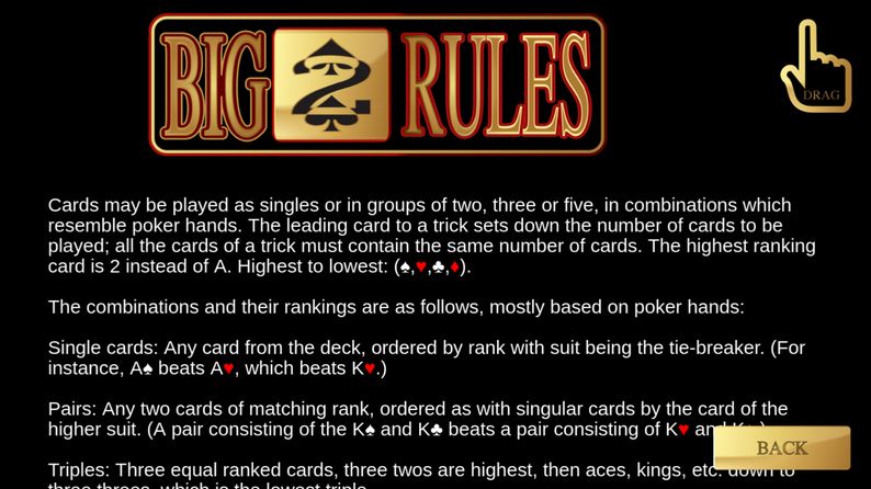 Multiplayer Big Two /Big 2 大老二 鋤大弟 by AmonRay