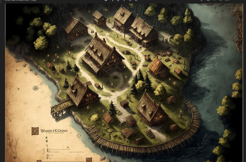 4 Viking Village maps by mark90