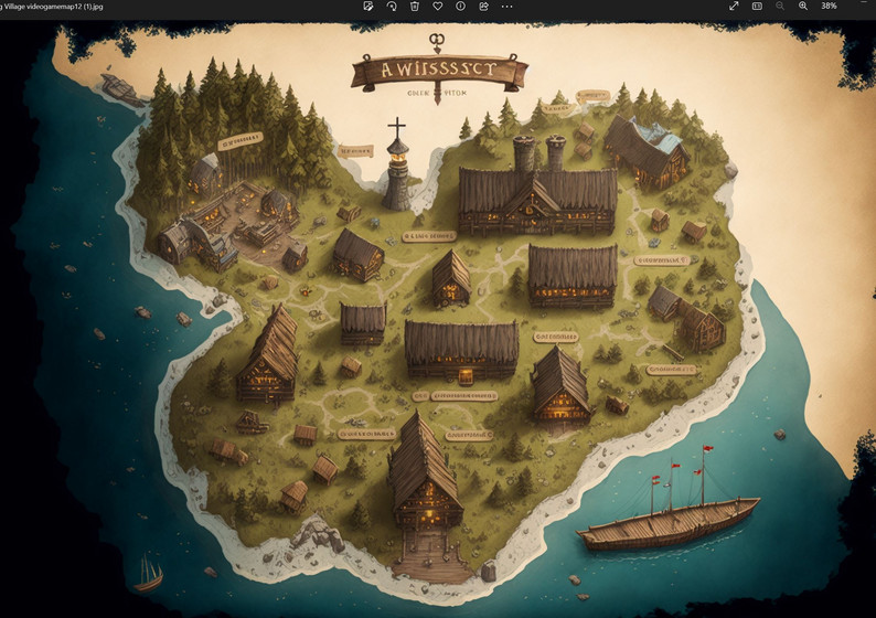 4 Viking Village maps by mark90
