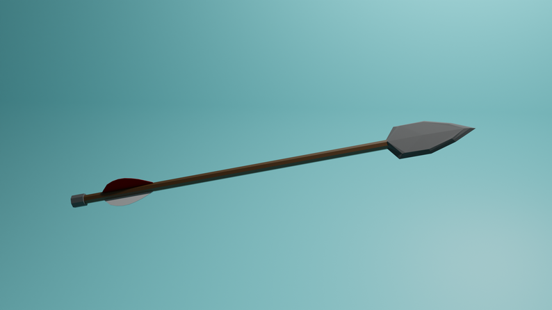 Low Poly Arrow by Fat Boar