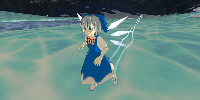 Touhou Ice Skating by heathersward