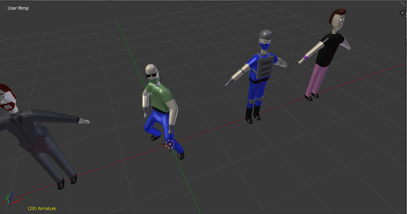 Low poly Animated Character Pack for video games by ArleGames