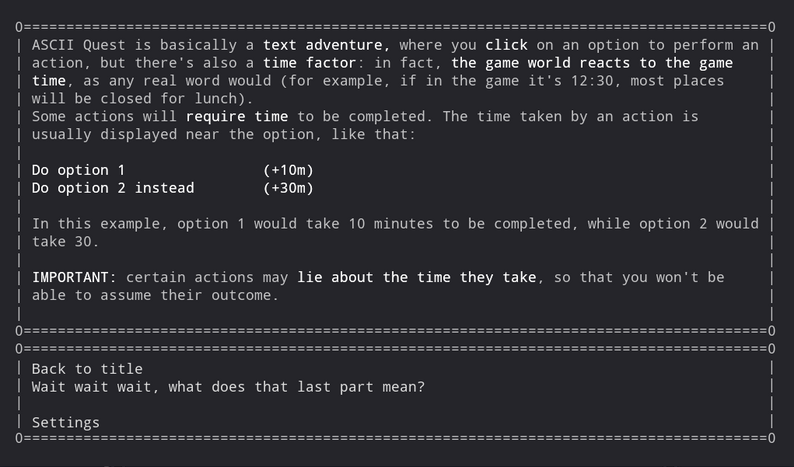 ASCII Quest by Cookie_CHR
