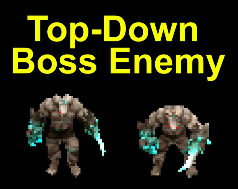 Top-Down Boss Enemy, Animated by 10KStudios