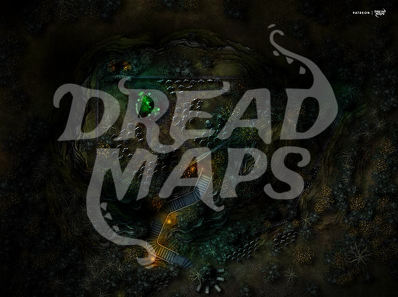 Grave Summit TTRPG Battlemap by Dread Maps