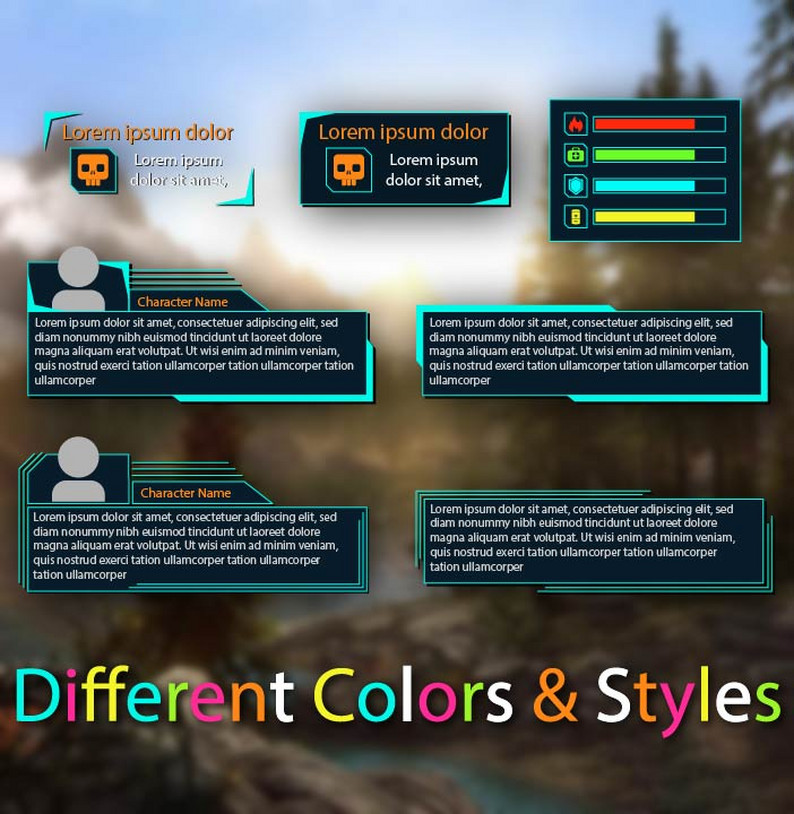 Advanced Sci-Fi Game user interface asset pack by SunGraphica