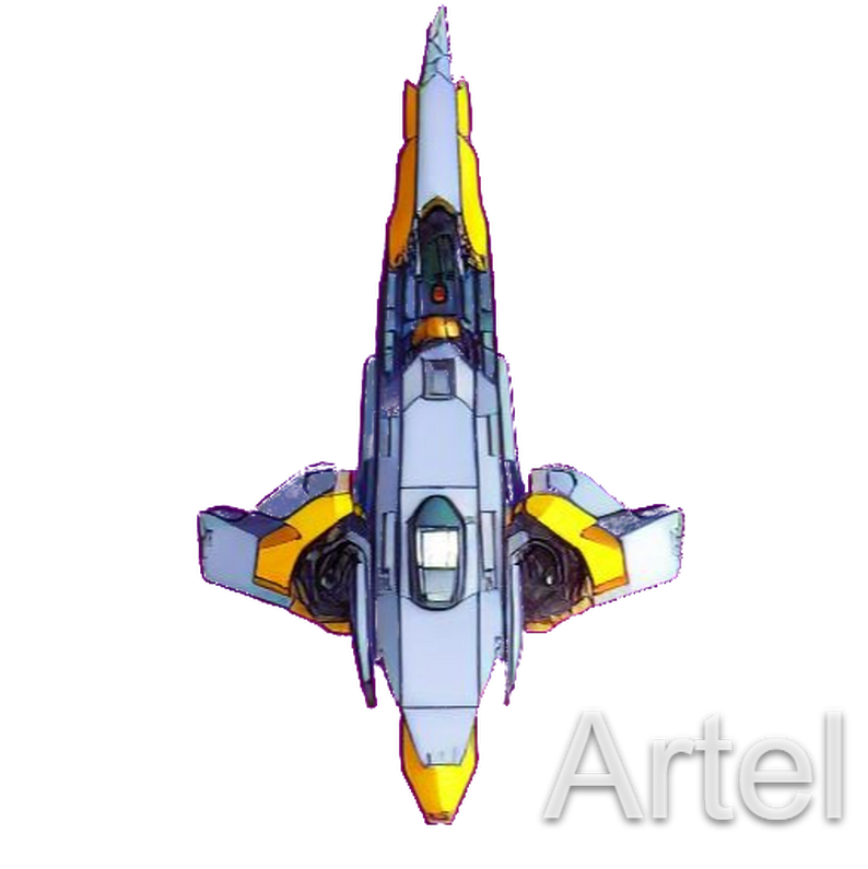 130 AI Generated 2D Spaceships by Artel