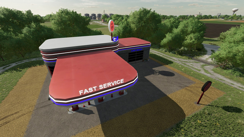 FS22 - Rt 69 Gas Station by Squigglze