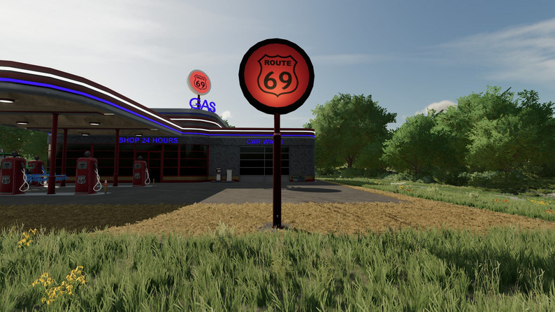 FS22 - Rt 69 Gas Station by Squigglze