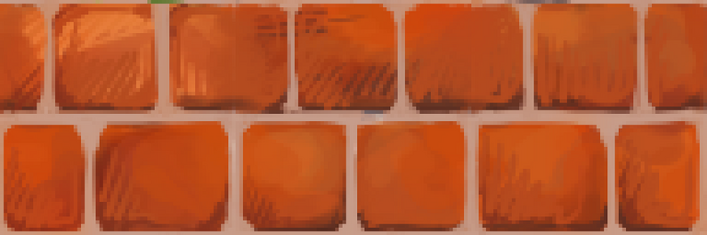 Red bricks - tileset by pinjefro