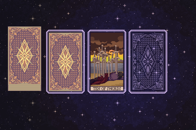 Pixel Tarot Deck asset package by chee-seekins