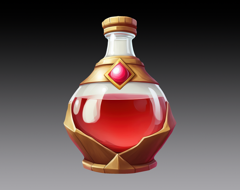 Free High-res Potion Bottles by Cadel Egeberg