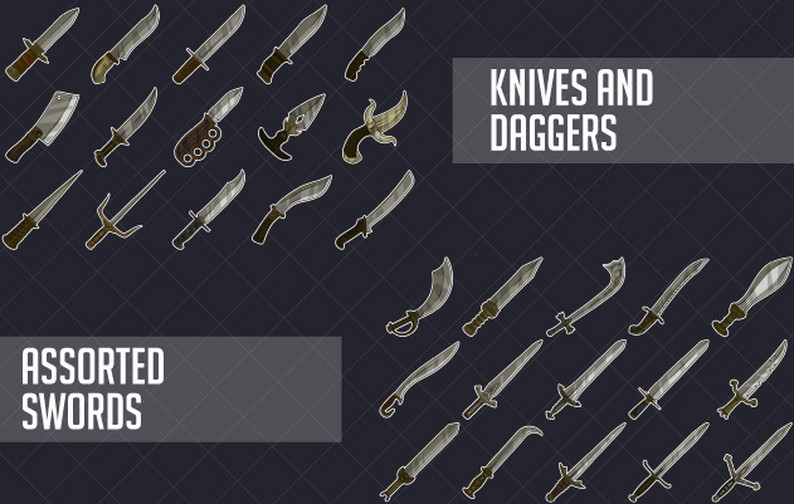 200+ Weapon Assets Set by GabrielaTot