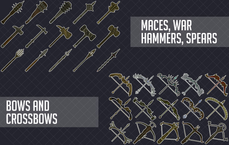 200+ Weapon Assets Set by GabrielaTot