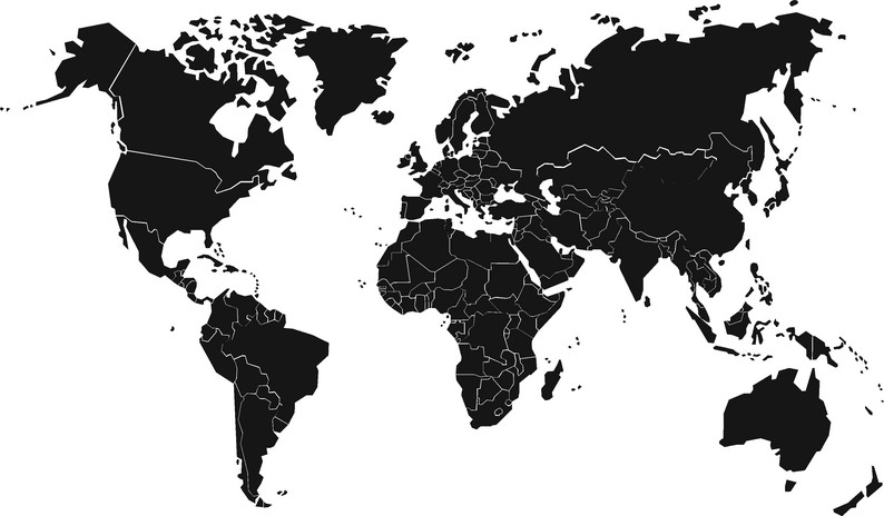 Interactive 2D World Map for unity [based on vector graphics] by Naoufel