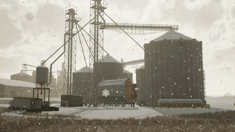 FS22 GSI Grain Bin Complex Storage only by Cunningham Modding