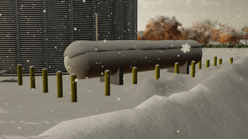 FS22 GSI Grain Bin Complex Storage only by Cunningham Modding