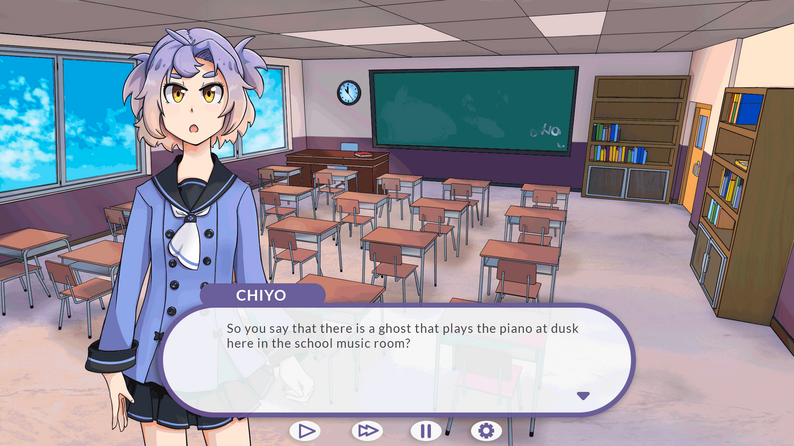 Chiyo - Magical girl Visual Novel Sprite by Eufasy