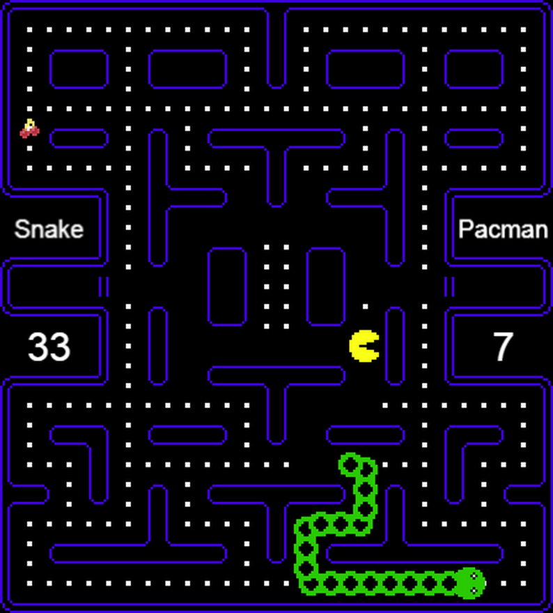 Snake VS Pacman by Johny Daison