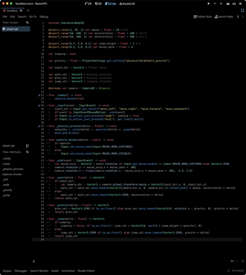Godot First Person Controller by rbgr