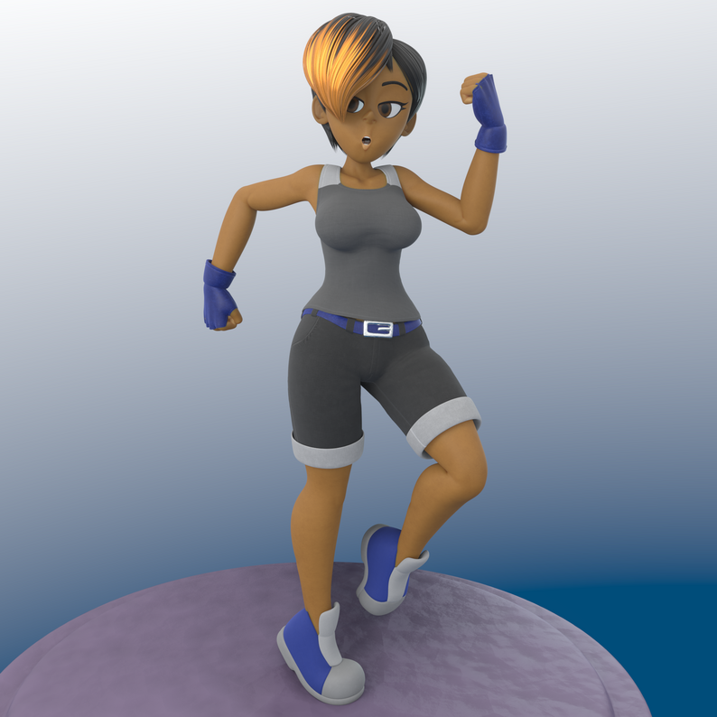 Mona - 3D Character (Blender v4.4.0+) by LithiumLord