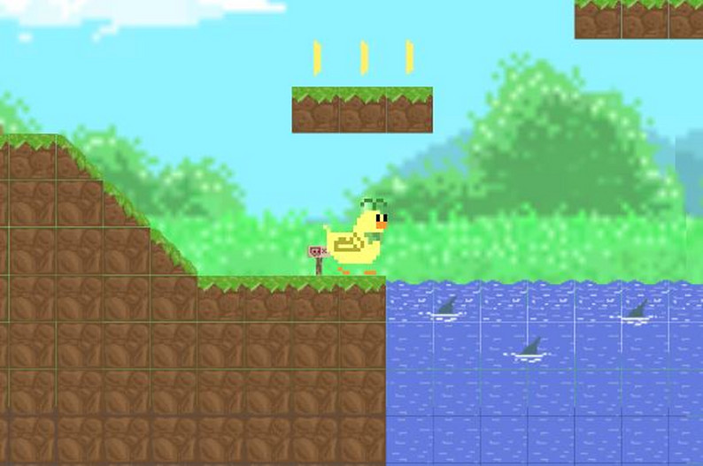 Duck platformer game by Damadorias