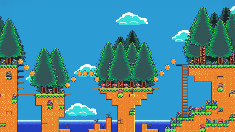 Retro Lands - A simple Tileset Pack by JustMarco