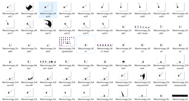 Pixel Characters - Wizard Warrior 16x16 by GIANMANSUPER