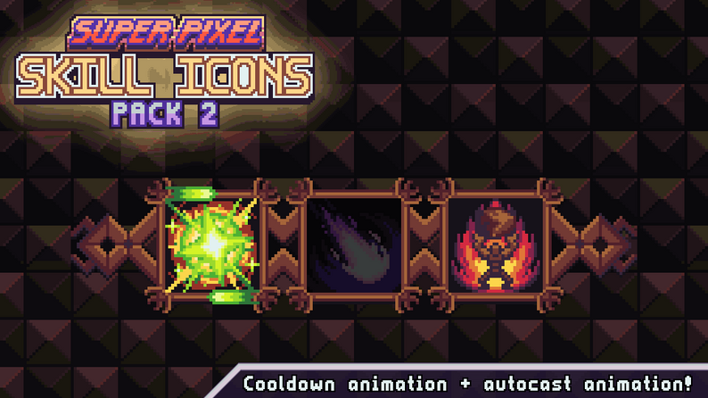Super Pixel Skill Icons Pack 2 by unTied Games