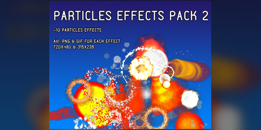 Particles effects pack 2 (AVI, PNG & GIF) by Swiss Arcade Game ...
