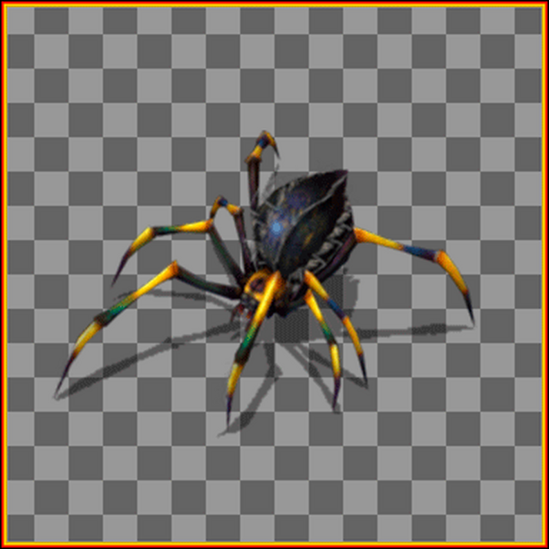 Animated Isometric Yellow Spider by Engvee