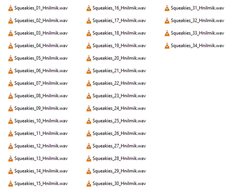 30+ Squeaky Sound Effects Pack! by Hnilmik