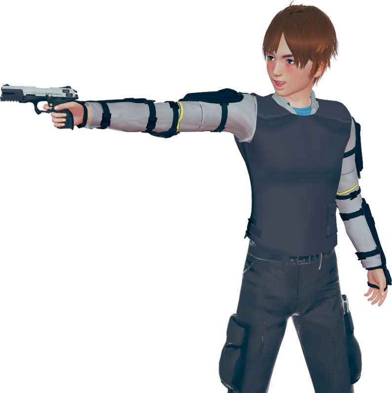 Simon Visual Novel Character Sprite with photoshop files by Quark_Yifu