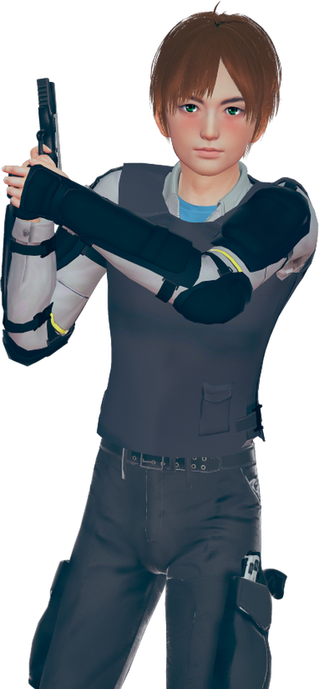 Simon Visual Novel Character Sprite with photoshop files by Quark_Yifu