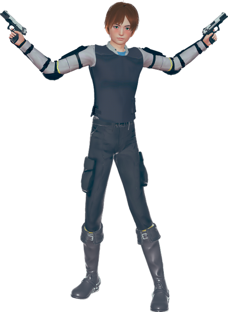 Simon Visual Novel Character Sprite with photoshop files by Quark_Yifu