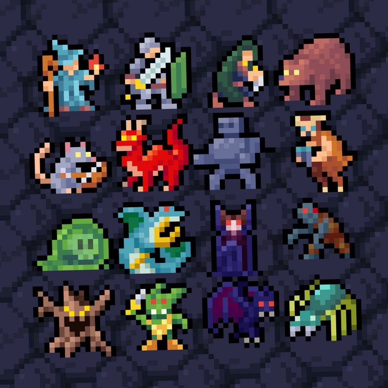 Roguelike Starter Pack 16x16 by Jay