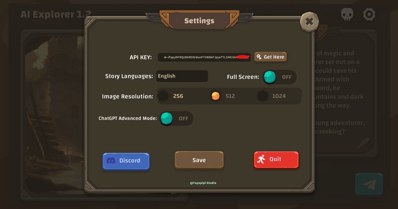 GPT Explorer - ChatGPT Text Adventure by yayapipi